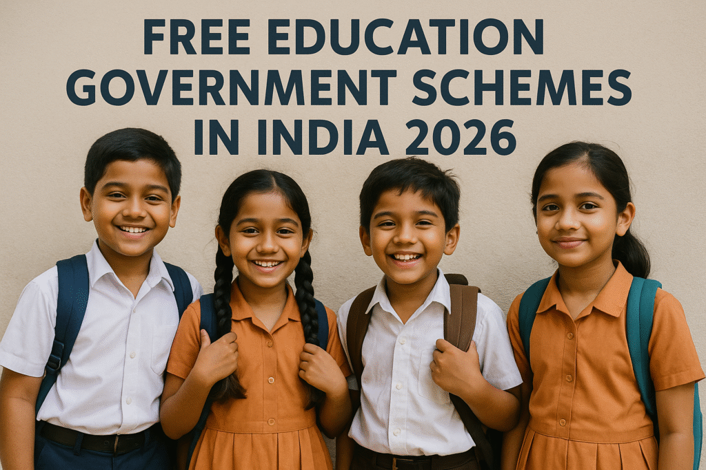Free Education Government Schemes in India 2026