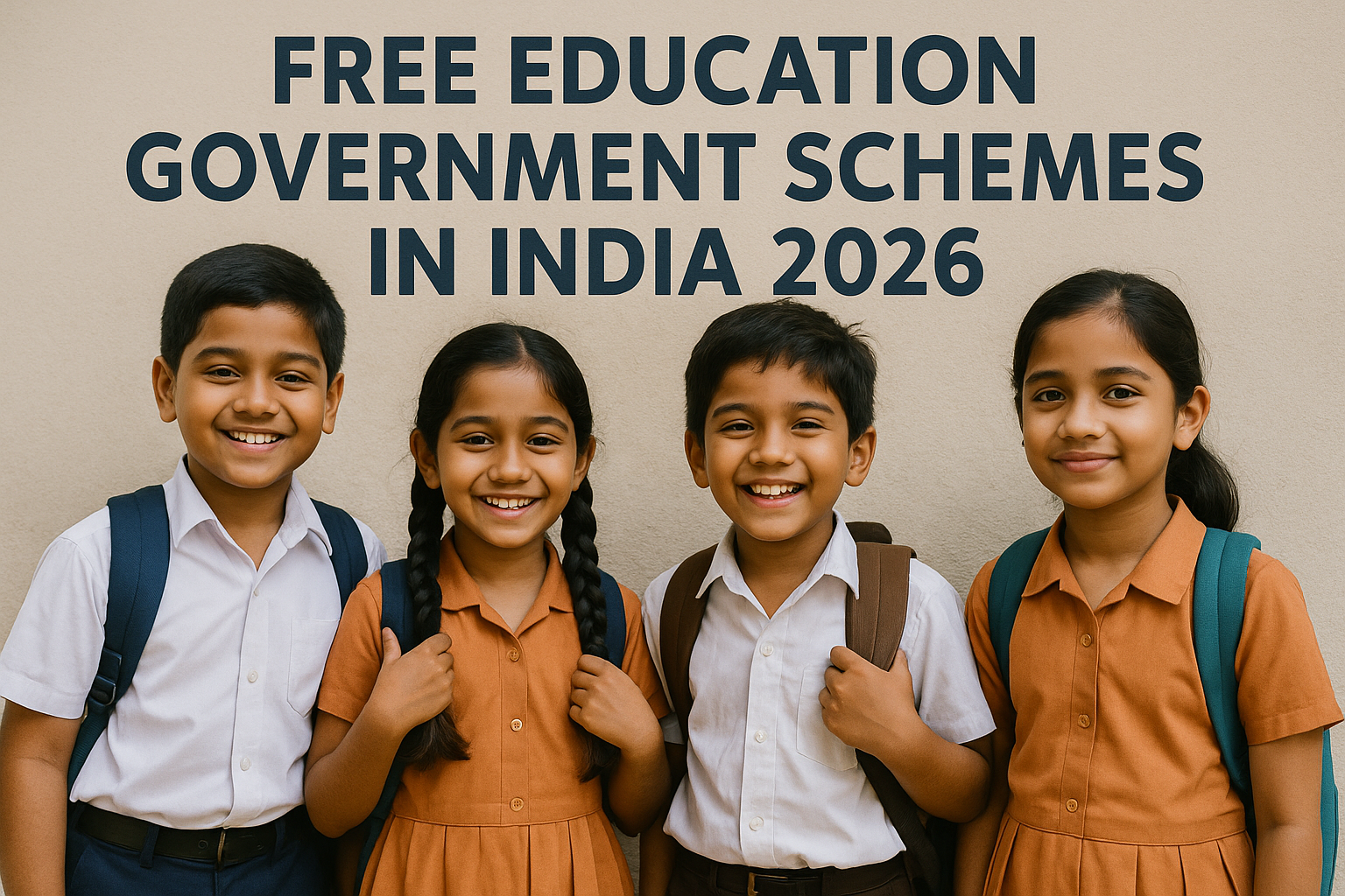 Free Education Government Schemes in India 2026